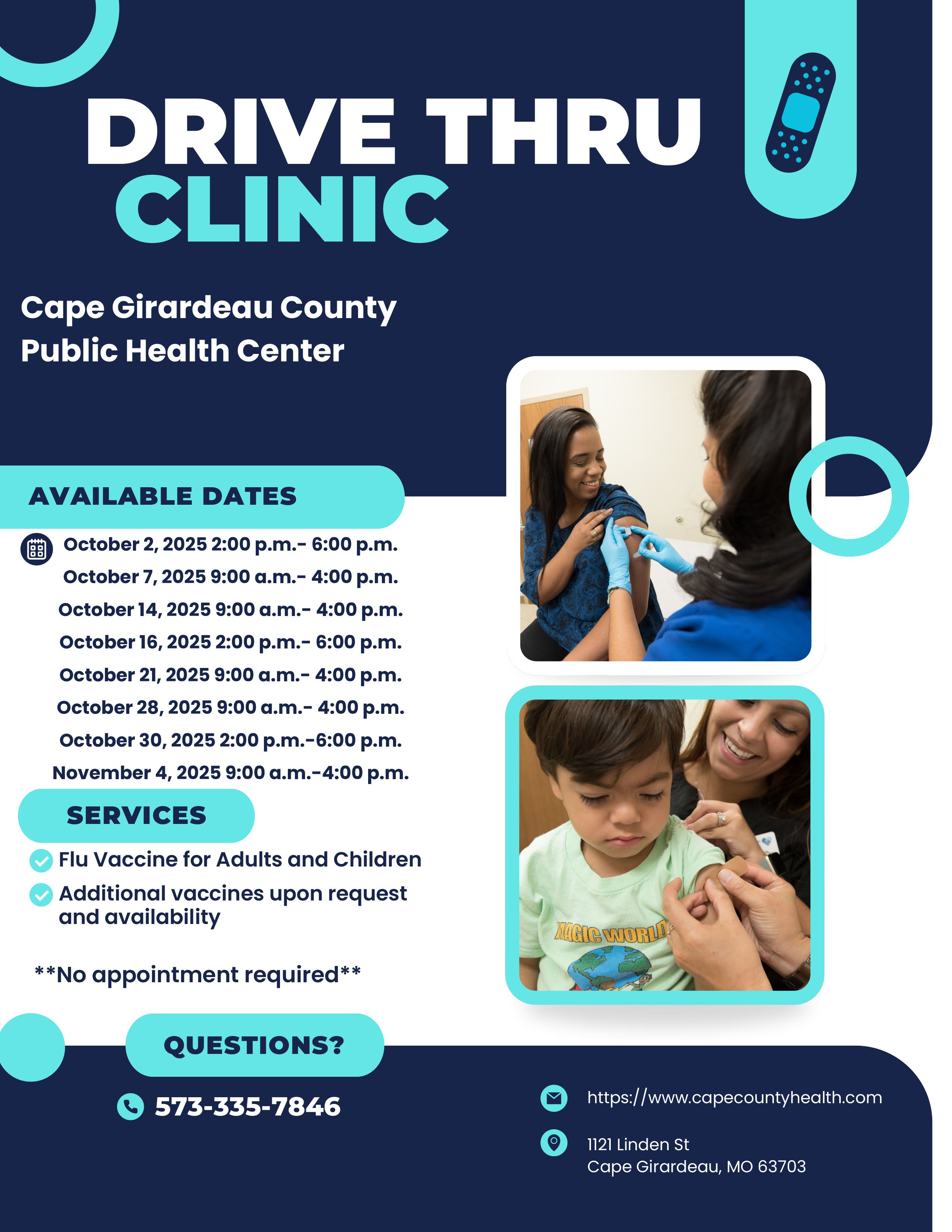 Drive-Thru Clinic | Cape Girardeau County Public Health